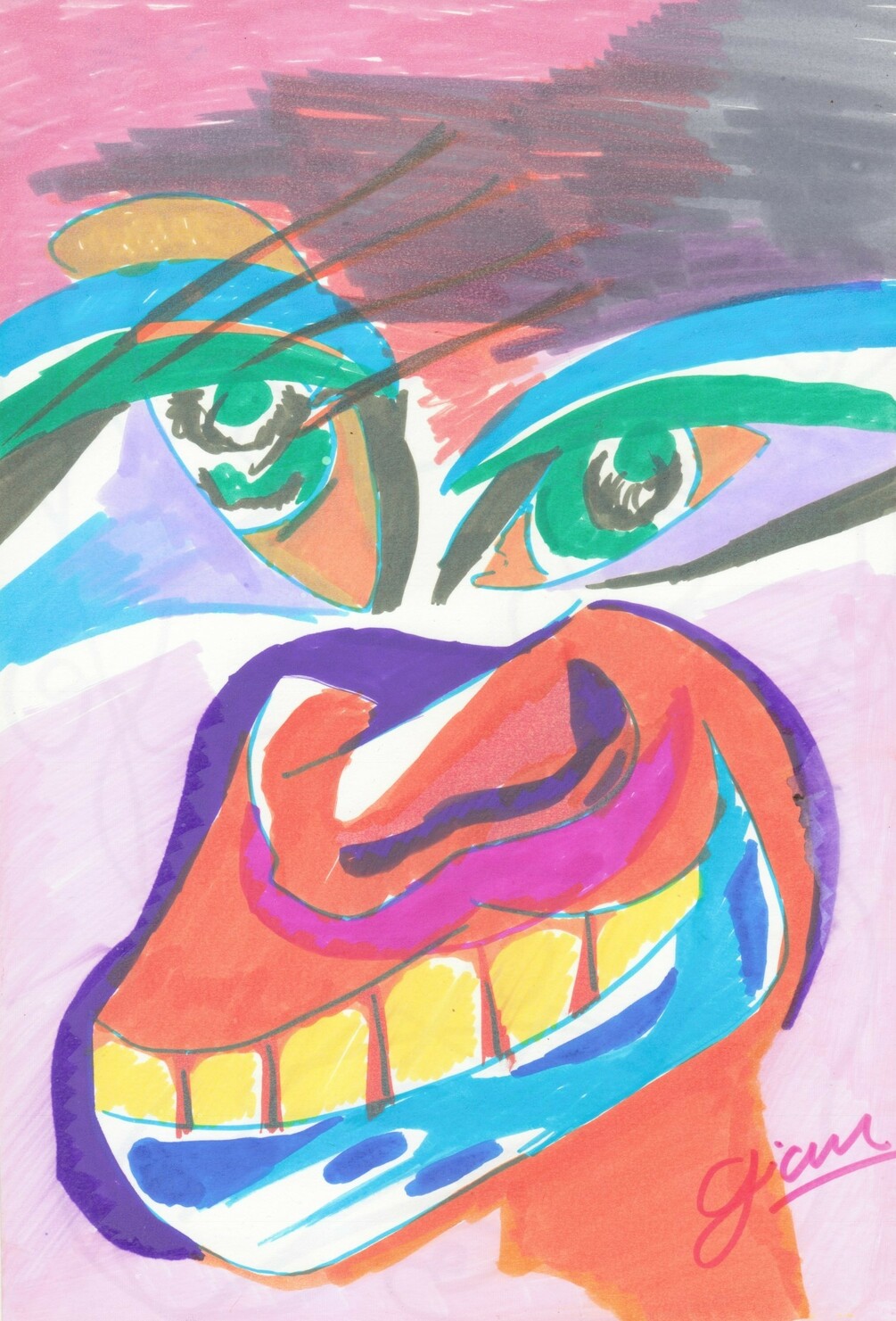 Portraits-Alcohol Markers Art on Paper 14x22 cm