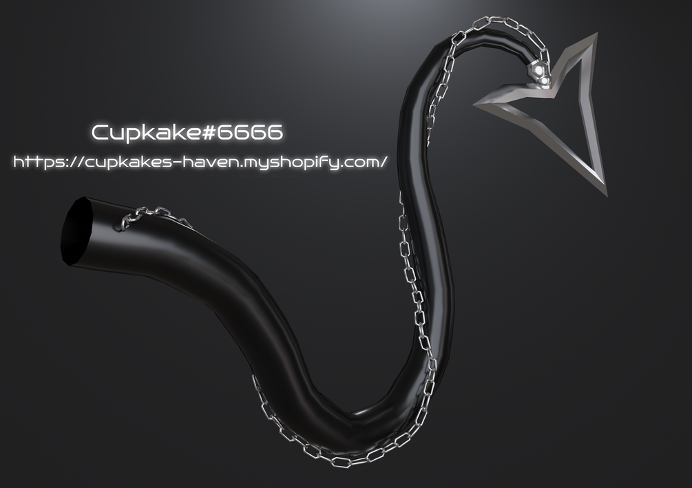 Chained Devil Tail 3d Model Assetcommercial License