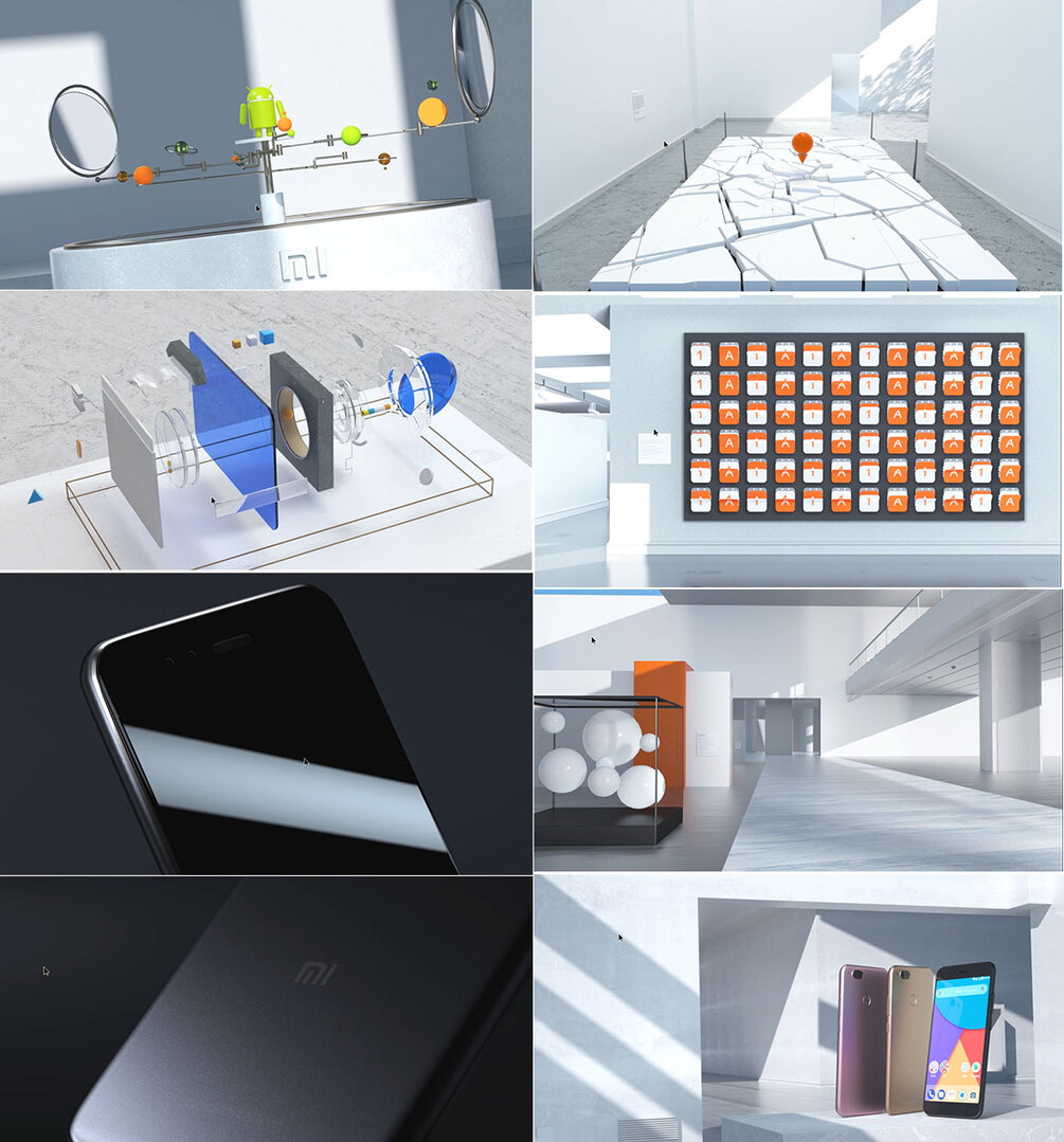 Smartphone XIAOMI C4d & Octane animation projectfiles