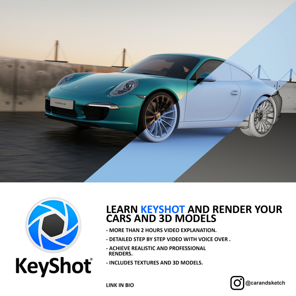 Keyshot Car Rendering