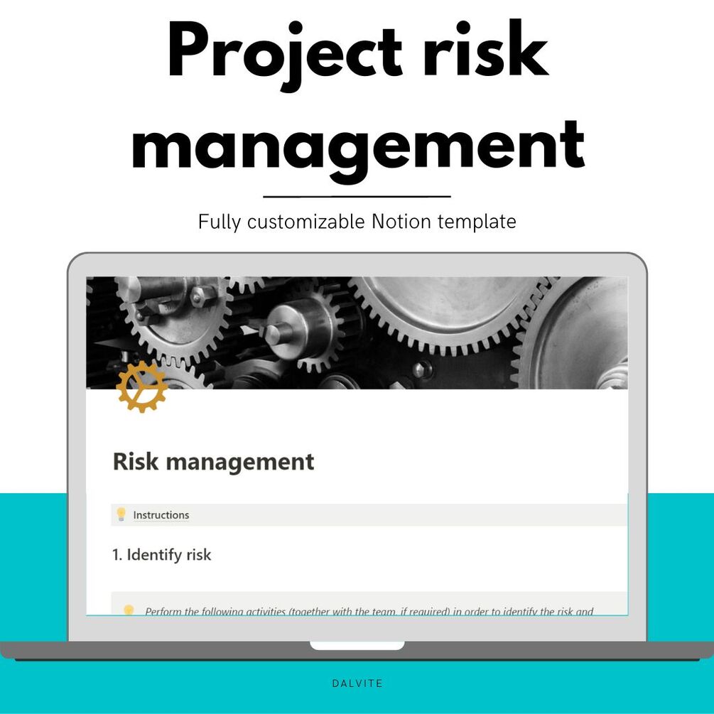 Project Risk management Notion template