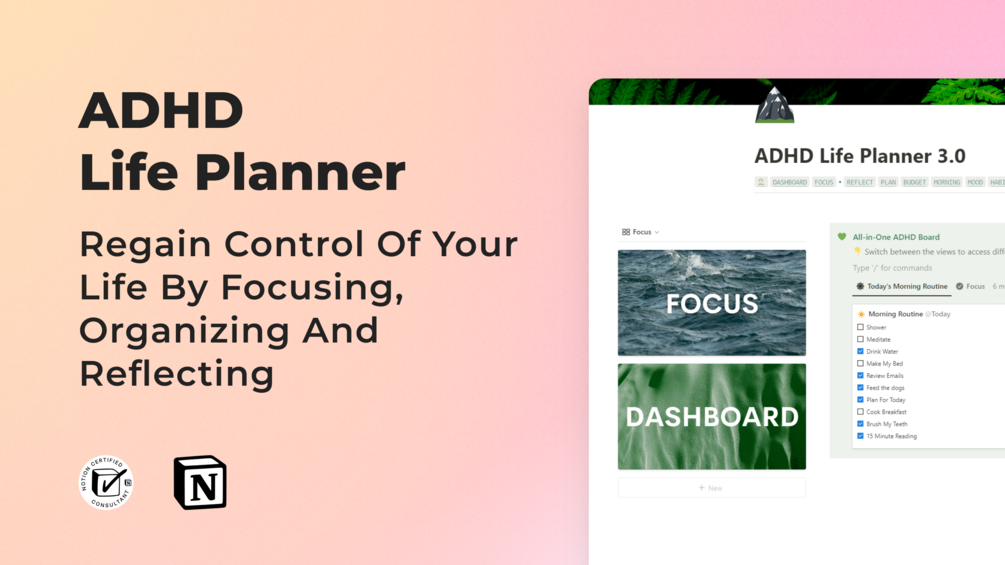😶‍🌫️ ADHD Life Planner 3.0