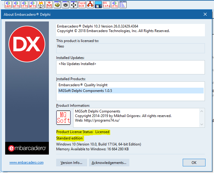 MGSoft Delphi Components (Standard)