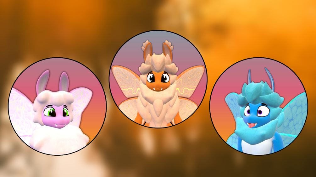 Moth (VRChat 3D Model, VTuber Avatar)