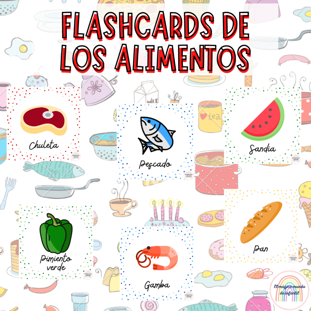 Flashcards de los alimentos