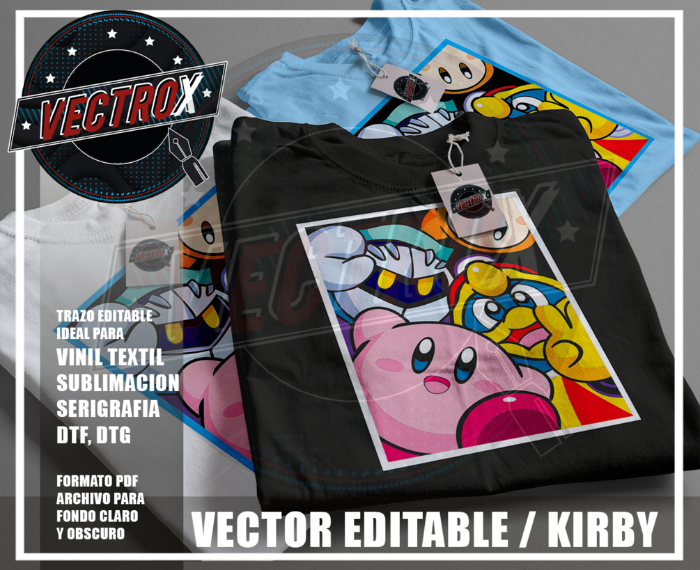 Vector Editable - Kirby