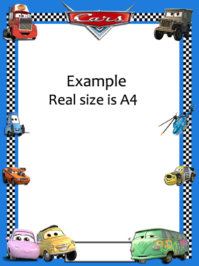 Cars pictures disney frame