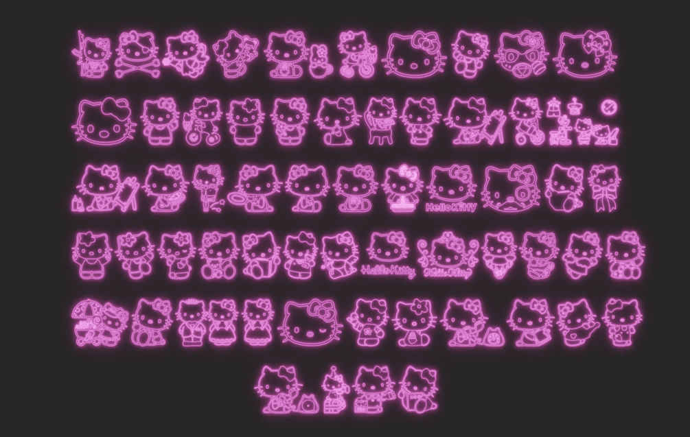 FREE Hello Kitty Neon Signs