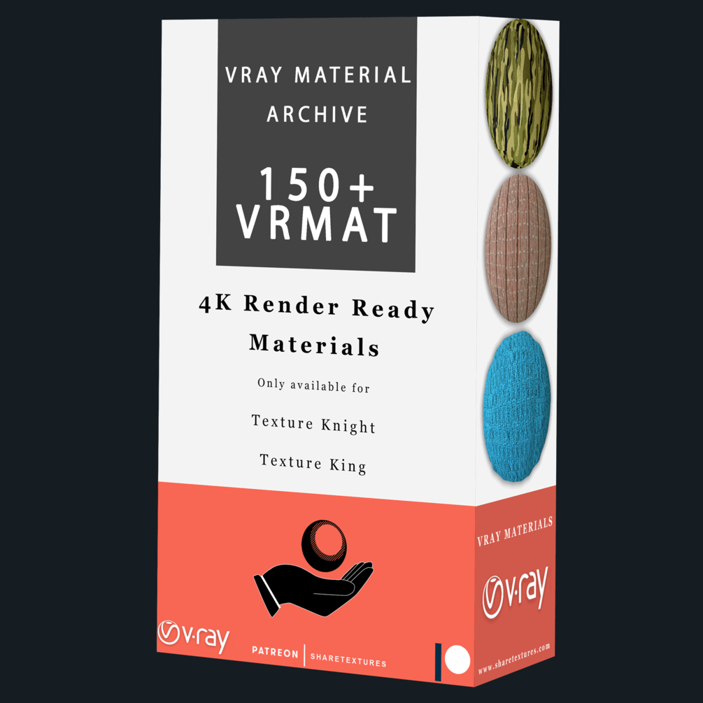 Vray Material Library | 150 VRMAT Files