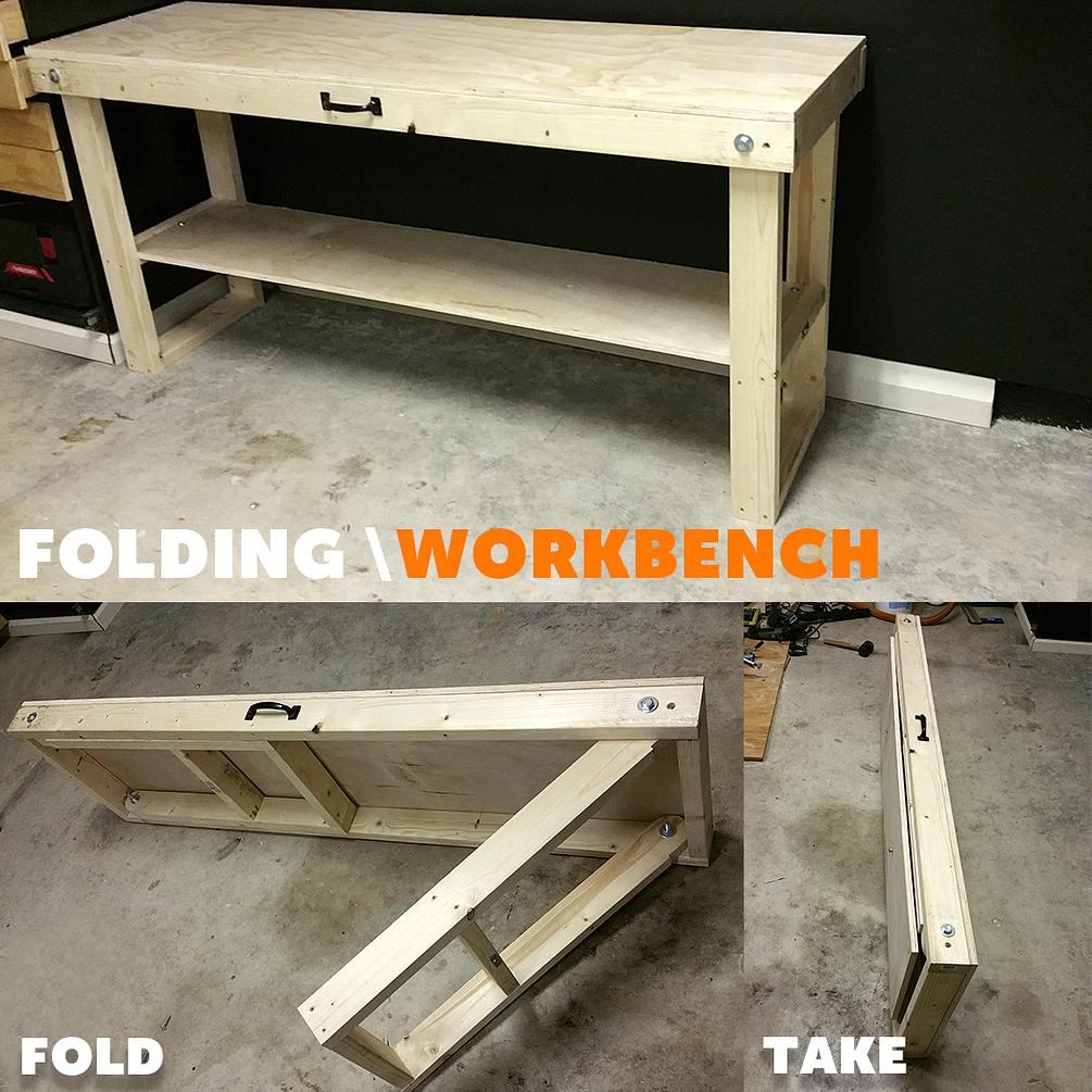 Fold Up Workbench - Portable