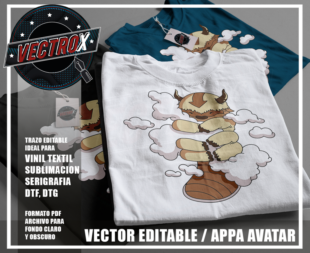 Vector Editable - Appa Avatar