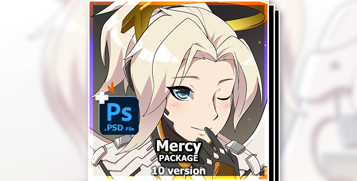 .PSD file Mercy (OverWatch)