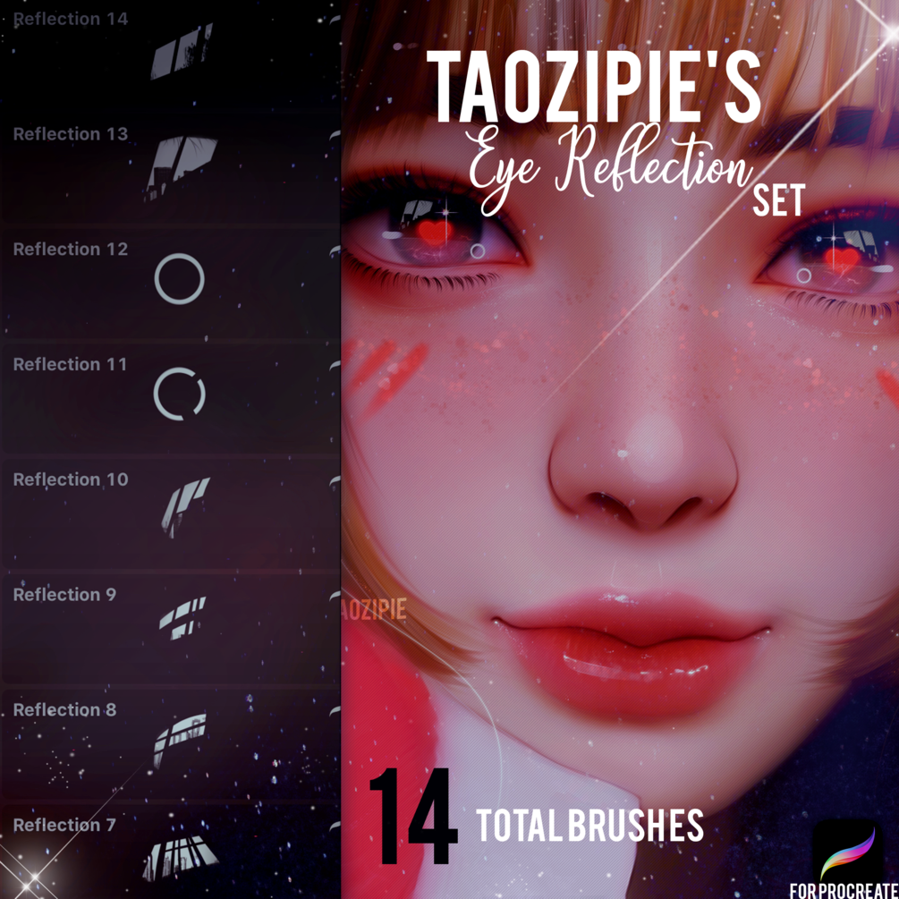 Eye Reflections By Taozipie For Procreate