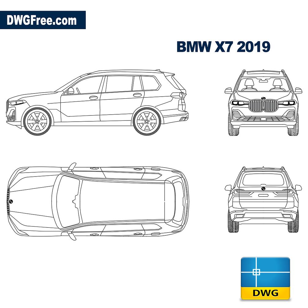 Drawing Bmw X7 CAD Blocks