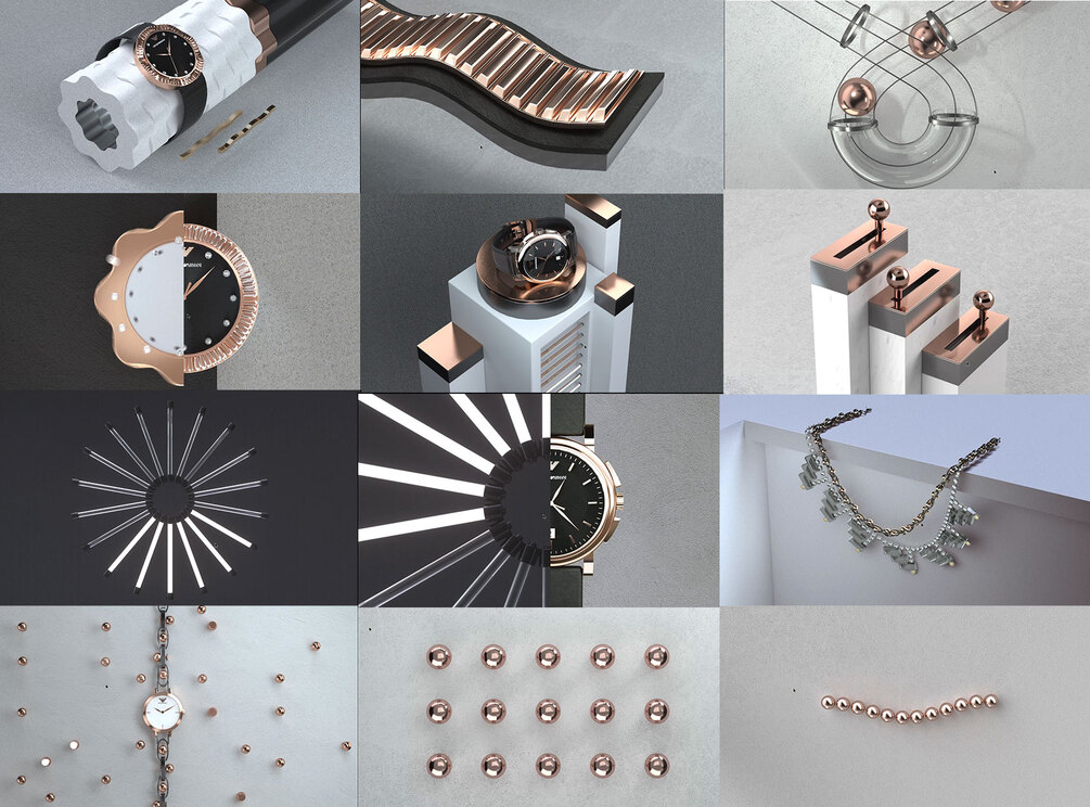 Emporio Armani Watch animation C4D & Octane animated projectfiles