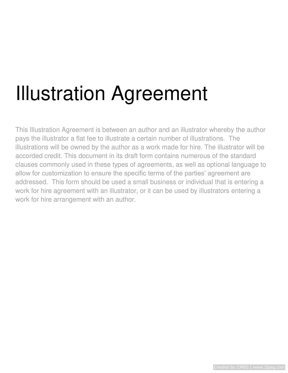 Illustration Agreement