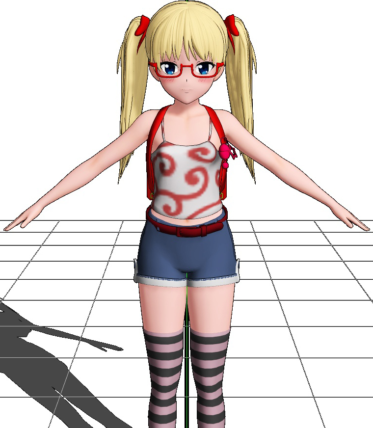 (mmd model dl) Airi - oni chichi
