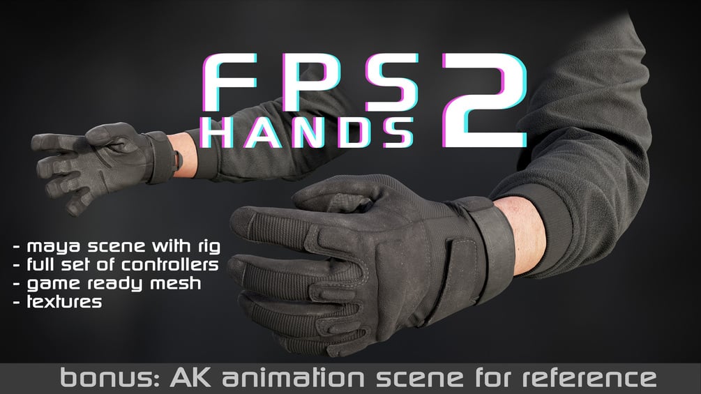 Scan based FPS hands
