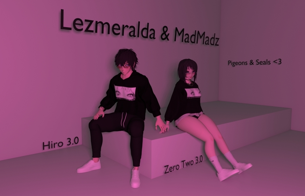 Zero Two & Hiro 3.0 - VRChat Couples Models