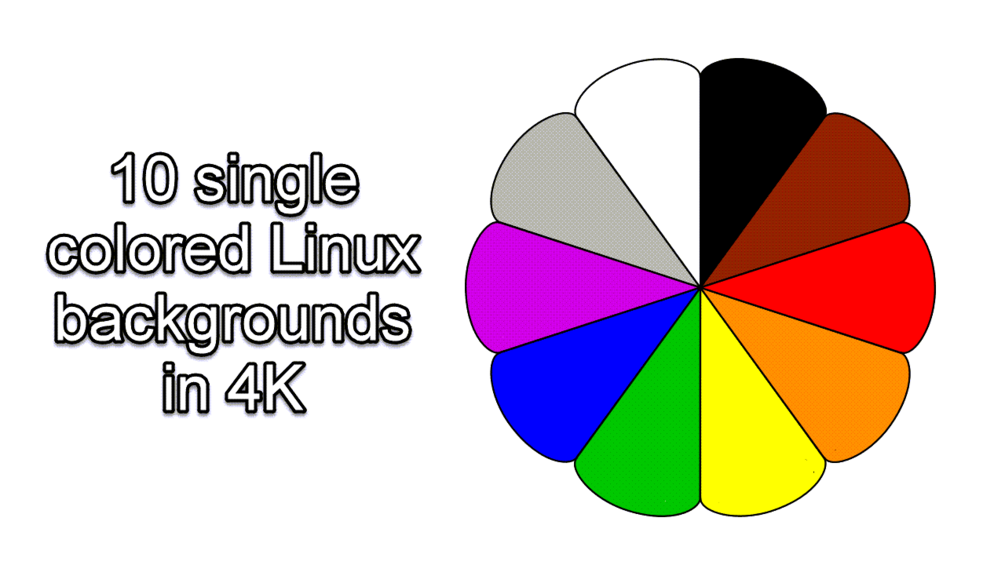 Single color 4K backgrounds for Linux systems
