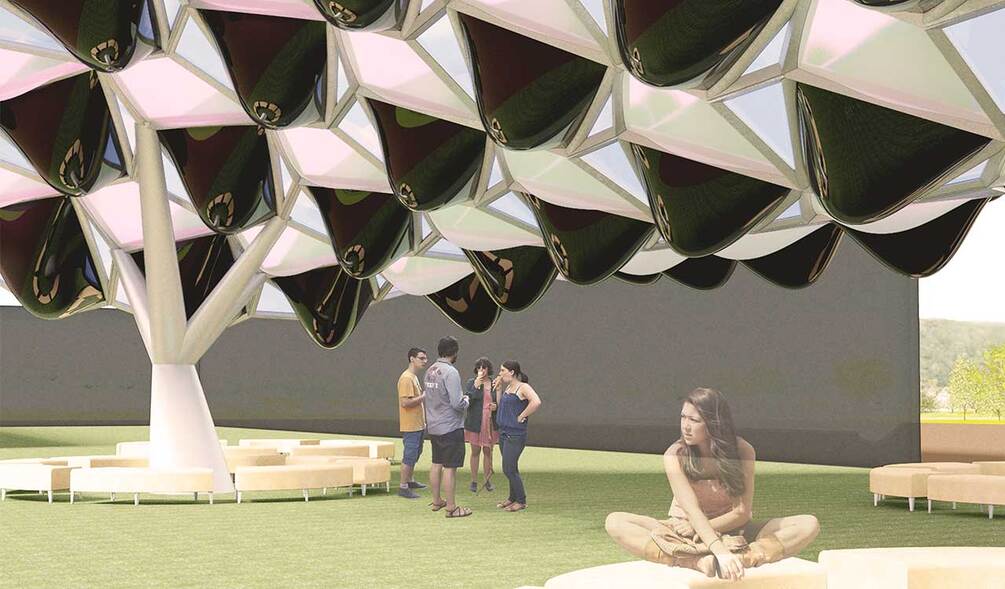 Two-Point Influenced Adaptive Revit Canopy