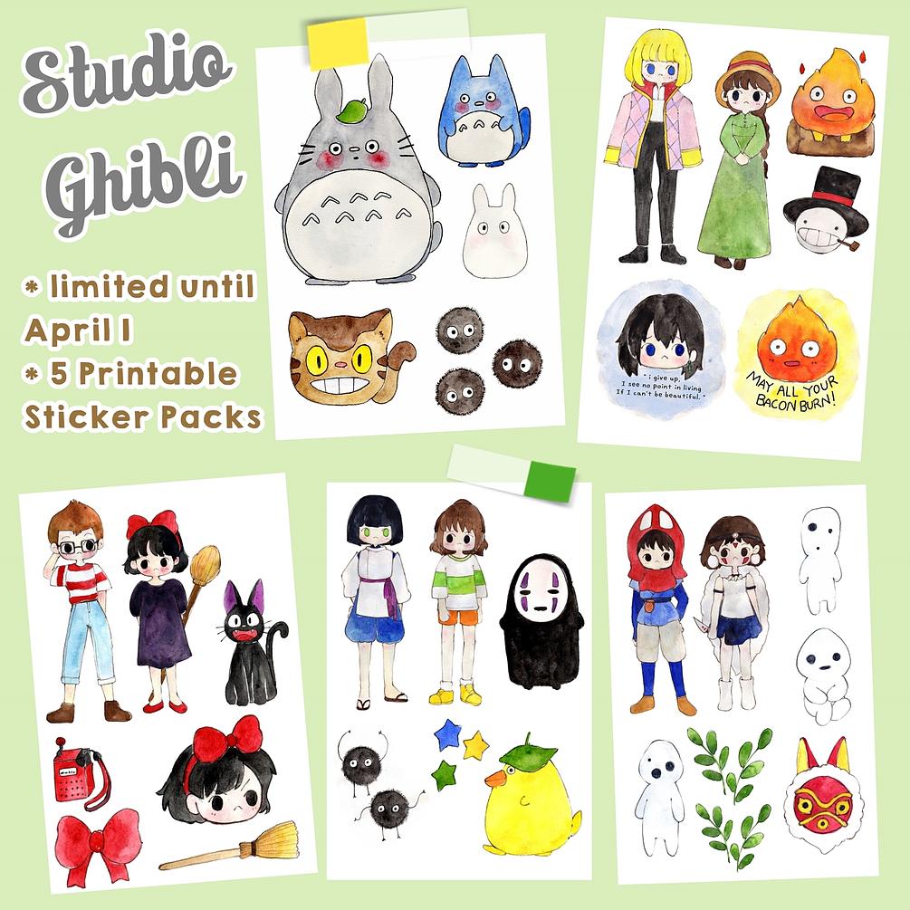 Studio Ghibli Stickers Set