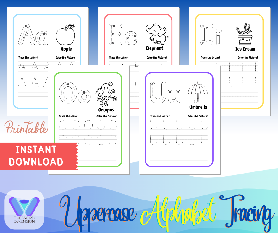 Alphabet & Number Tracing Activity for Kids