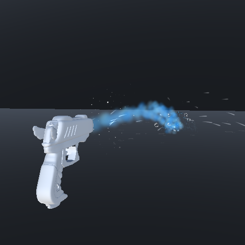 Water Gun Spray Particle System