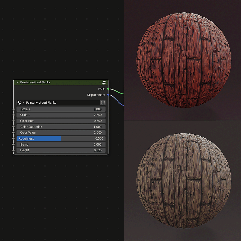 Blender 3D: Painterly Wood Planks 2.0