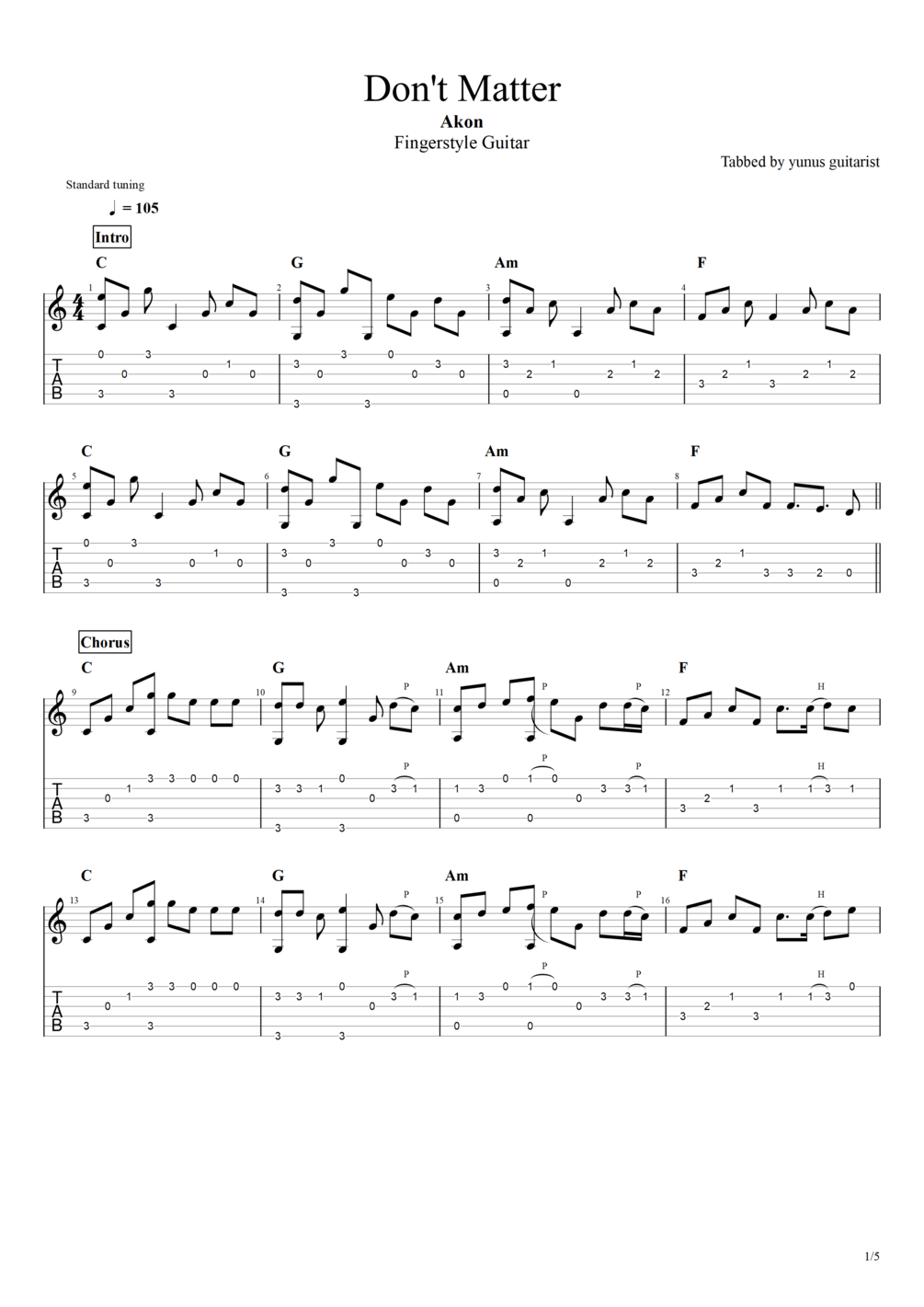 TAB. Don't Matter - Akon