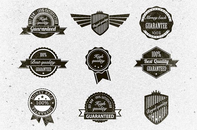 Retro Badges Vector Pack