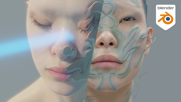 Blender_Geo：Skin Push Geo Nodes_High-res textures Project file