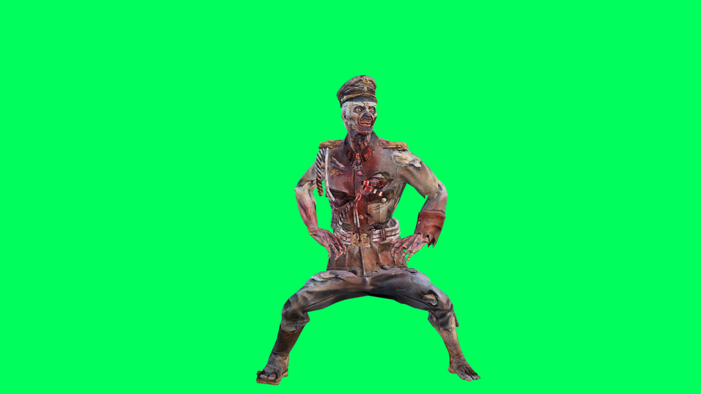 Zombie Dancing/Twerking Green Screen 4K