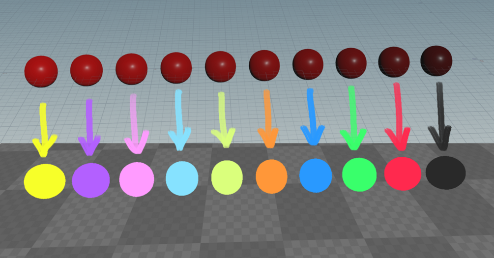 Unlimited Variations with Vertex Colors