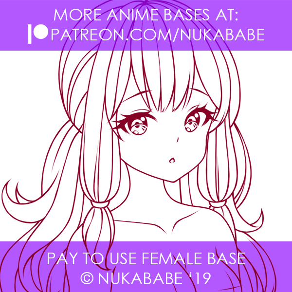 P2U Anime Female Base: Head to Knees [from Anime Base Set #51]