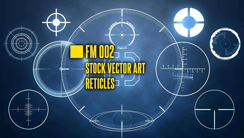 FM 002 Vector Stock Art: Reticles