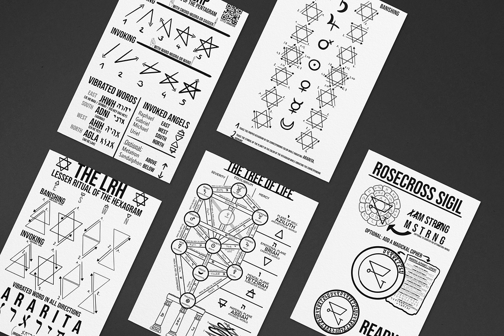 High Magick | Ceremonial Magick - 33 Cheat Sheets | LRP | GRH | MP ...
