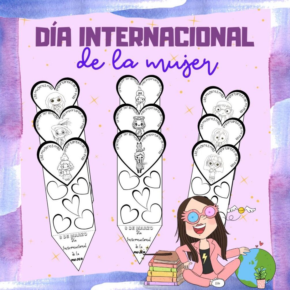 MARCAPÁGINAS DÍA INTERNACIONAL DE LA MUJER CON HARRY POTTER