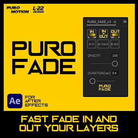 Fade IN and OUT Script (UI) for After Effects