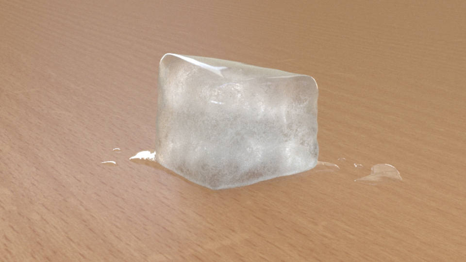 Ice Cube 3D Model and Material | Vray