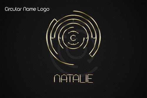 NATALIE - Circular Name Logo