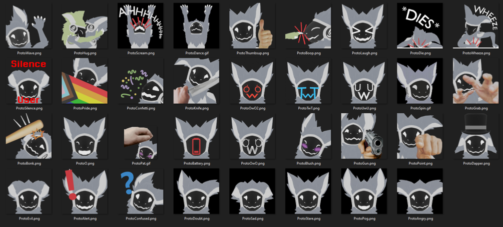Protogen Emojis