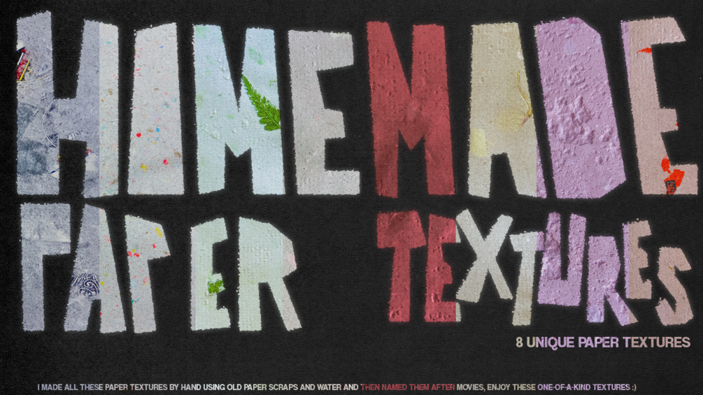 Homemade Paper Texure Pack