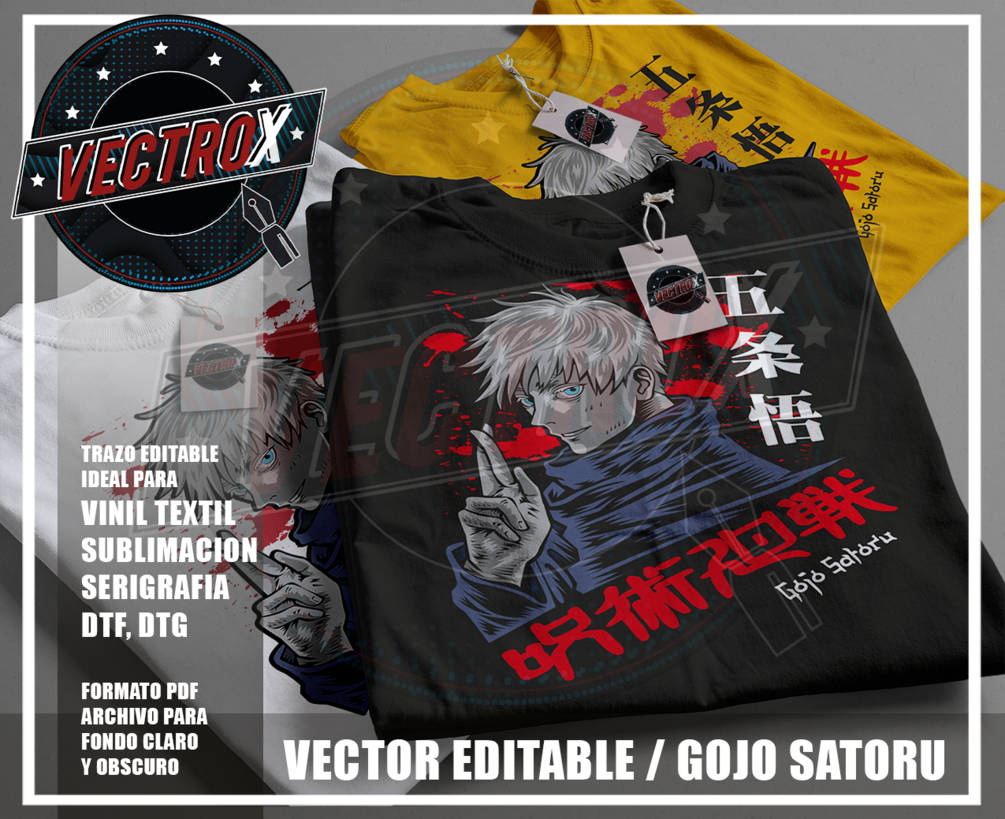 Vector Editable - Gojo Satoru