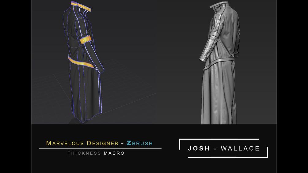 Marvelous Designer - Zbrush Thickness Macro