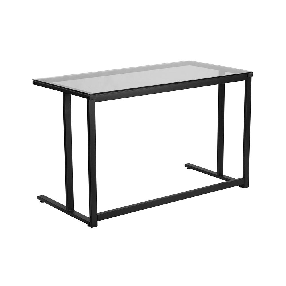 Black Framed Glass Desk