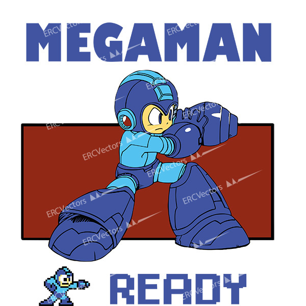 SVG Megaman Vector, PDF , PNG, SVG , AI