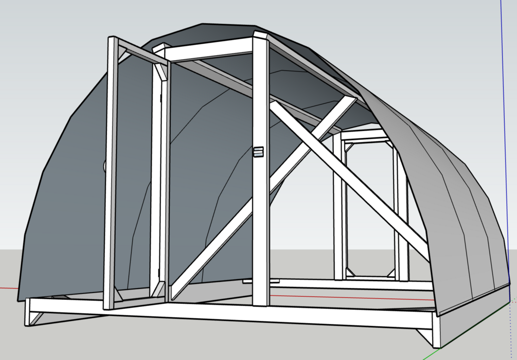 Chicken Cathedral - Portable Hoop House Plans