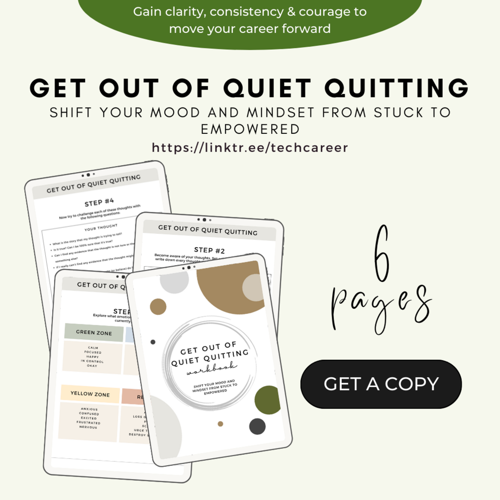 Get out of quiet quitting workbook