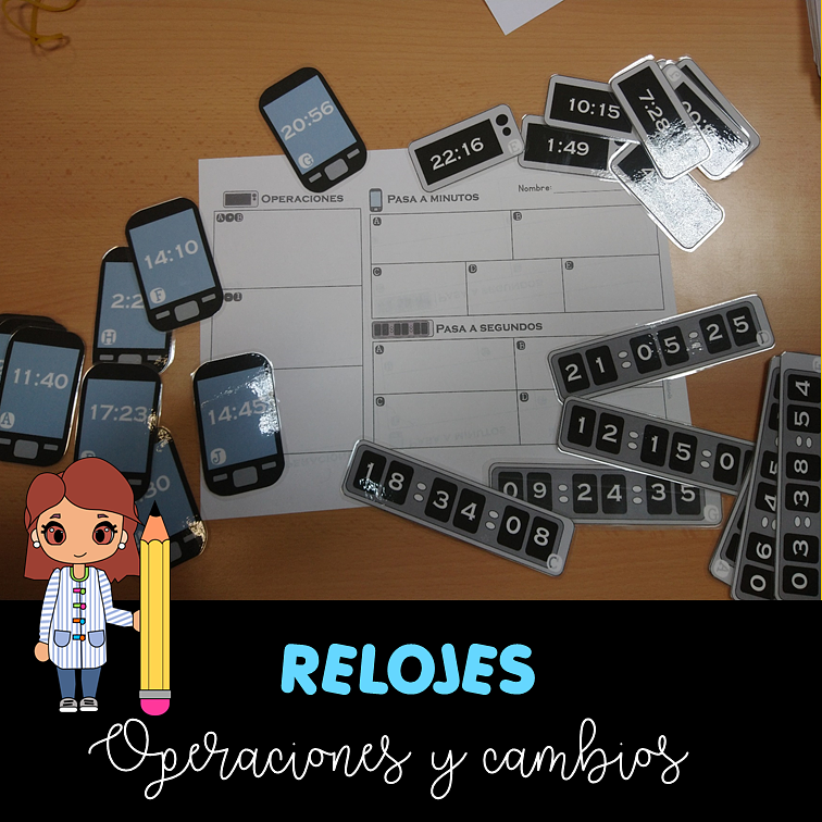 Relojes: operaciones y cambio de unidad